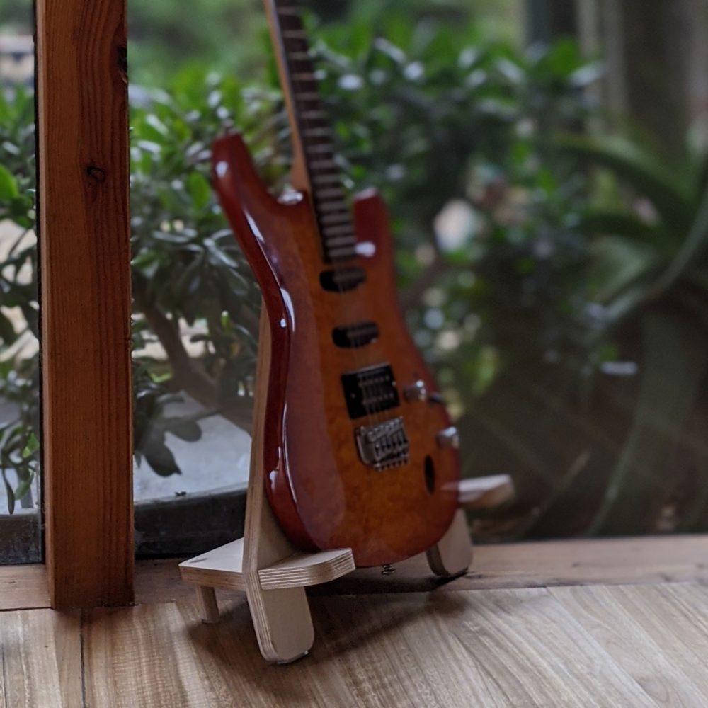 Birch Plywood Electric Guitar Stand - Jager Stands, Made In Melbourne